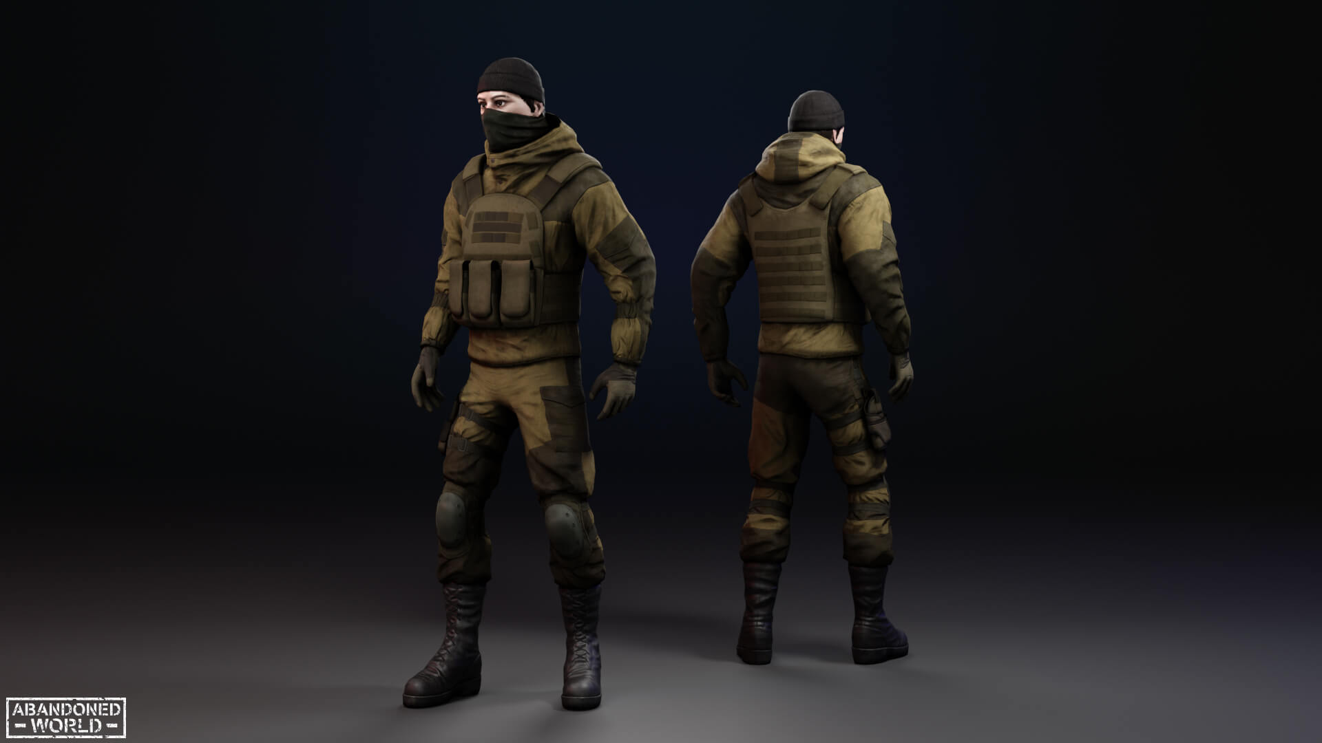 Military Mercenary Bandit - 3D Model by Abandoned World