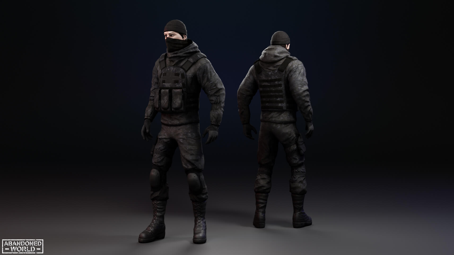 Military Mercenary Bandit - 3D Model by Abandoned World