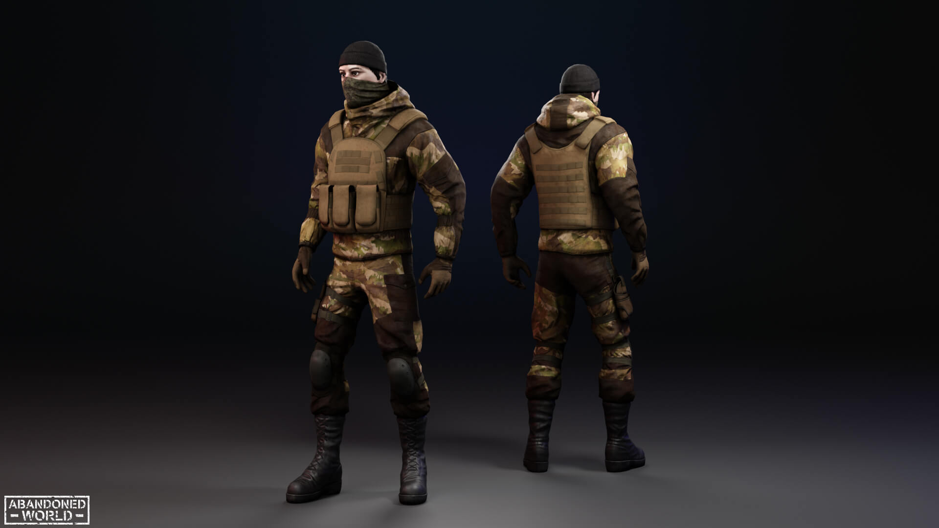Military Mercenary Bandit - 3D Model by Abandoned World