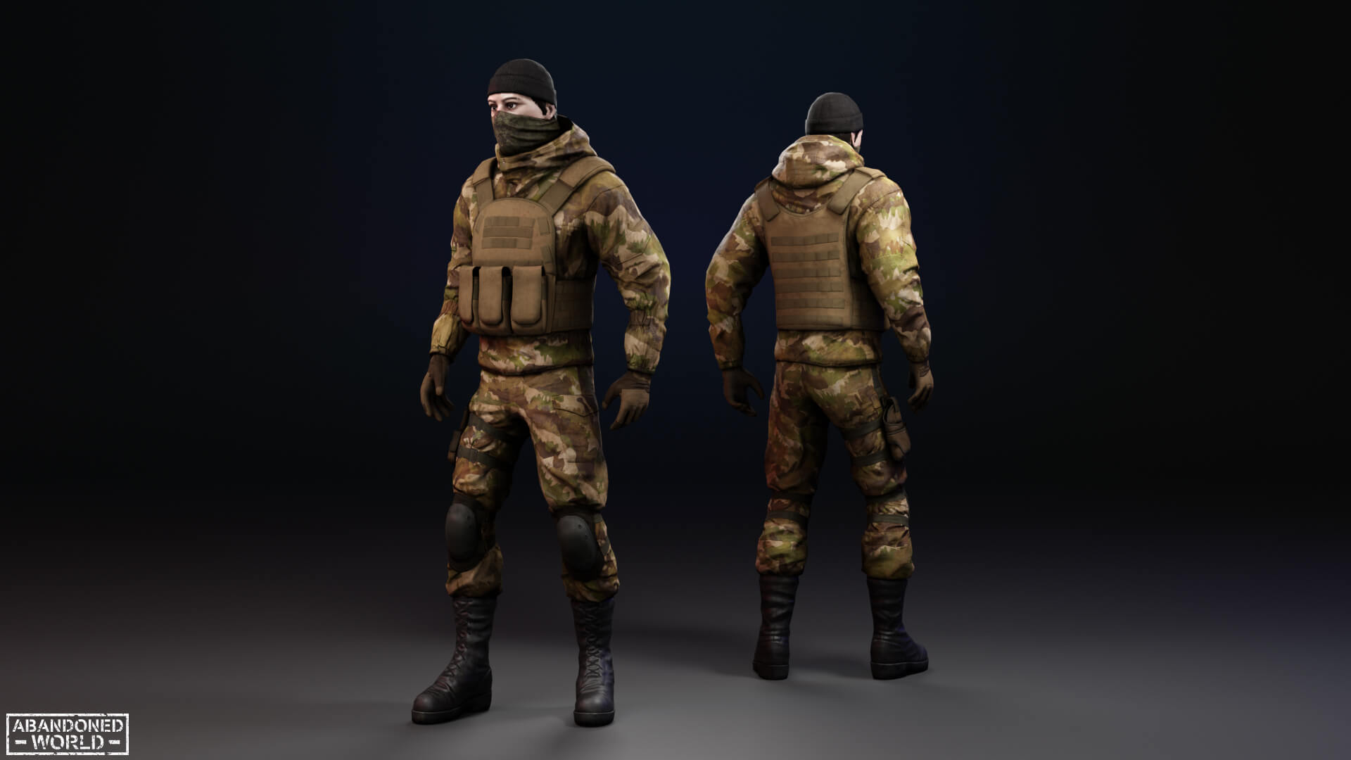 Military Mercenary Bandit - 3D Model by Abandoned World