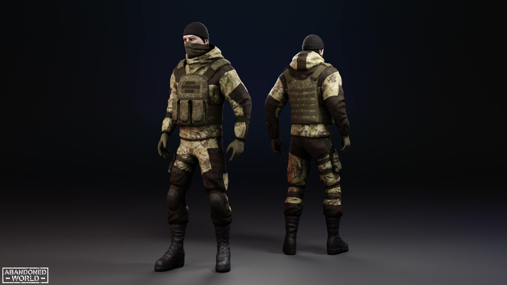 Military Mercenary Bandit - 3D Model by Abandoned World