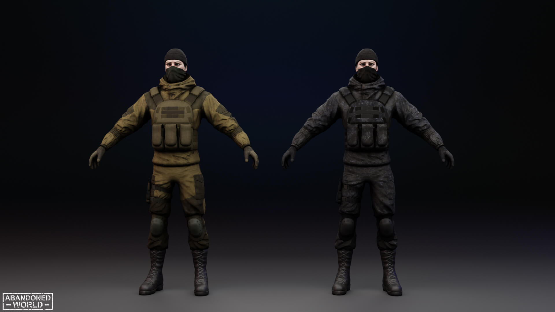 Military Mercenary Bandit - 3D Model by Abandoned World