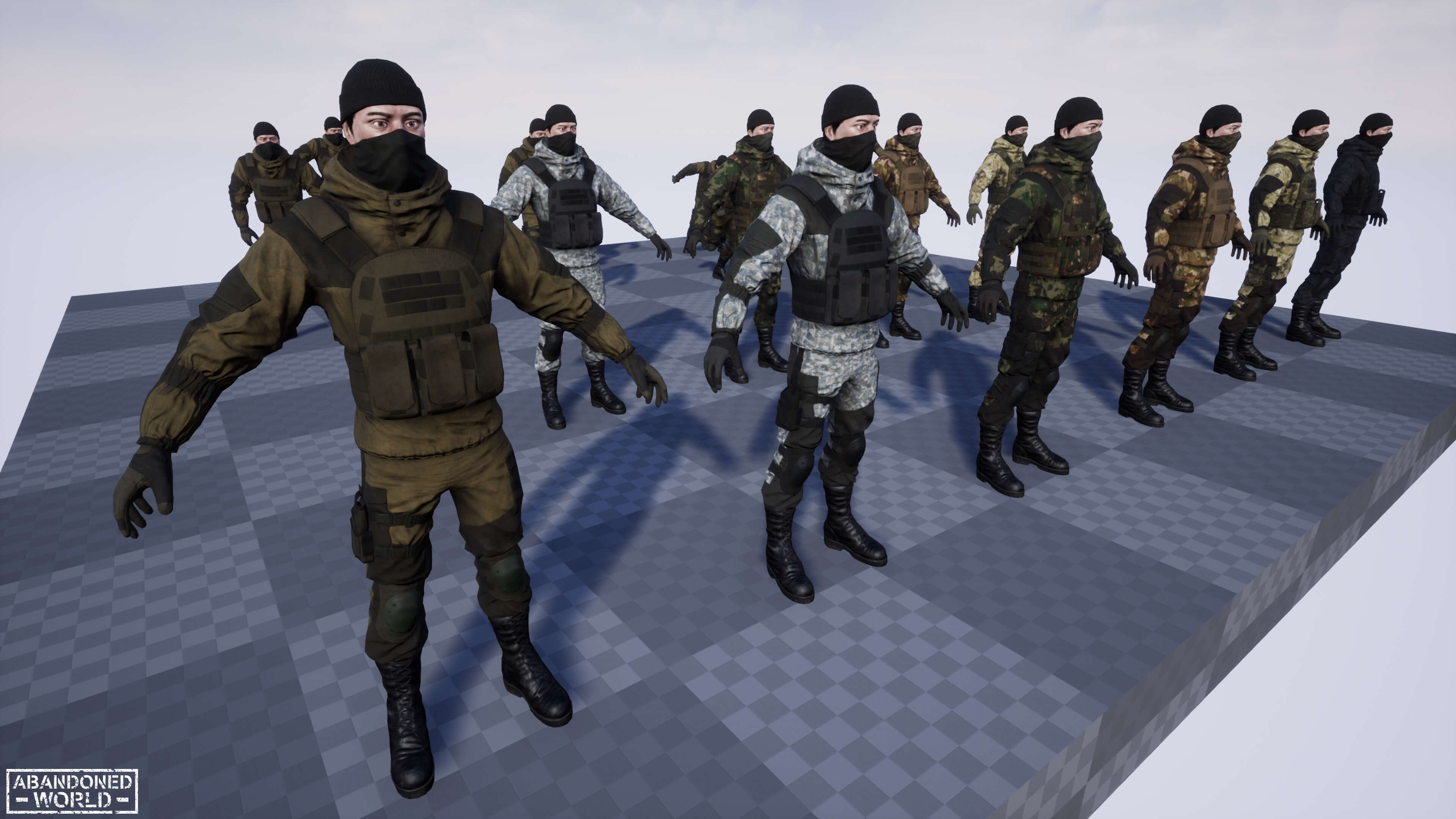 Military Mercenary Bandit - 3D Model by Abandoned World