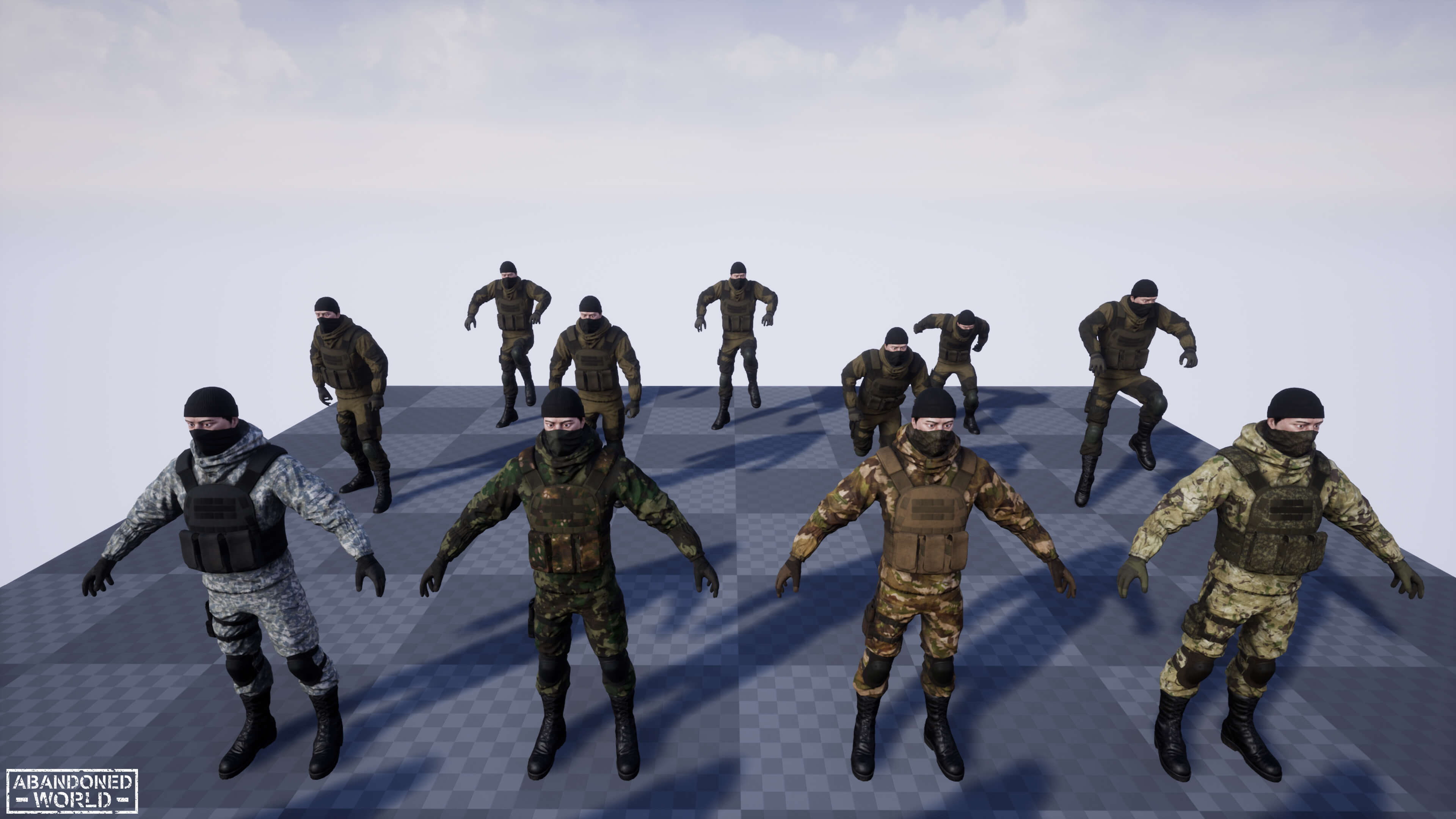 Military Mercenary Bandit - 3D Model by Abandoned World