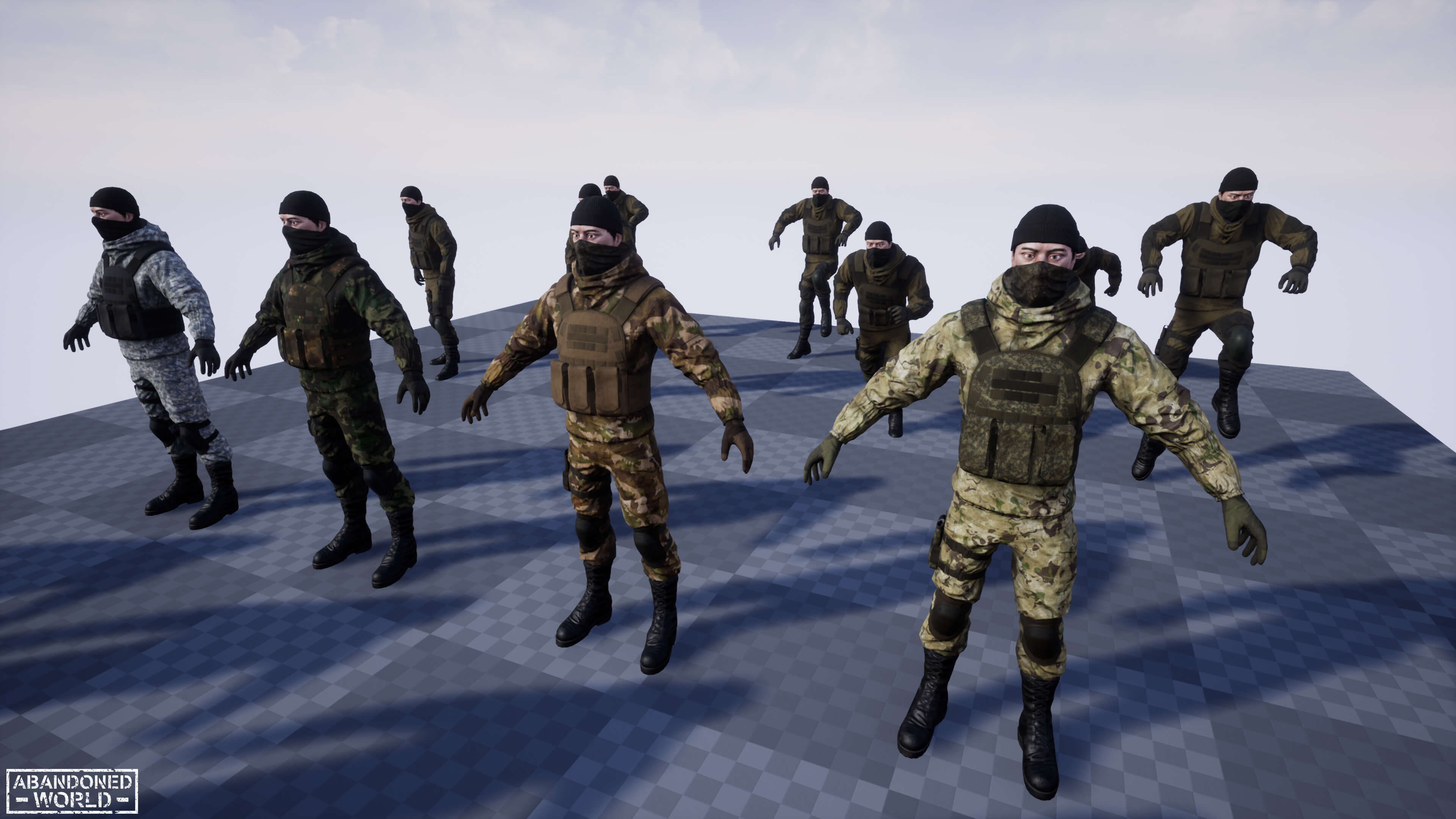 Military Mercenary Bandit - 3D Model by Abandoned World