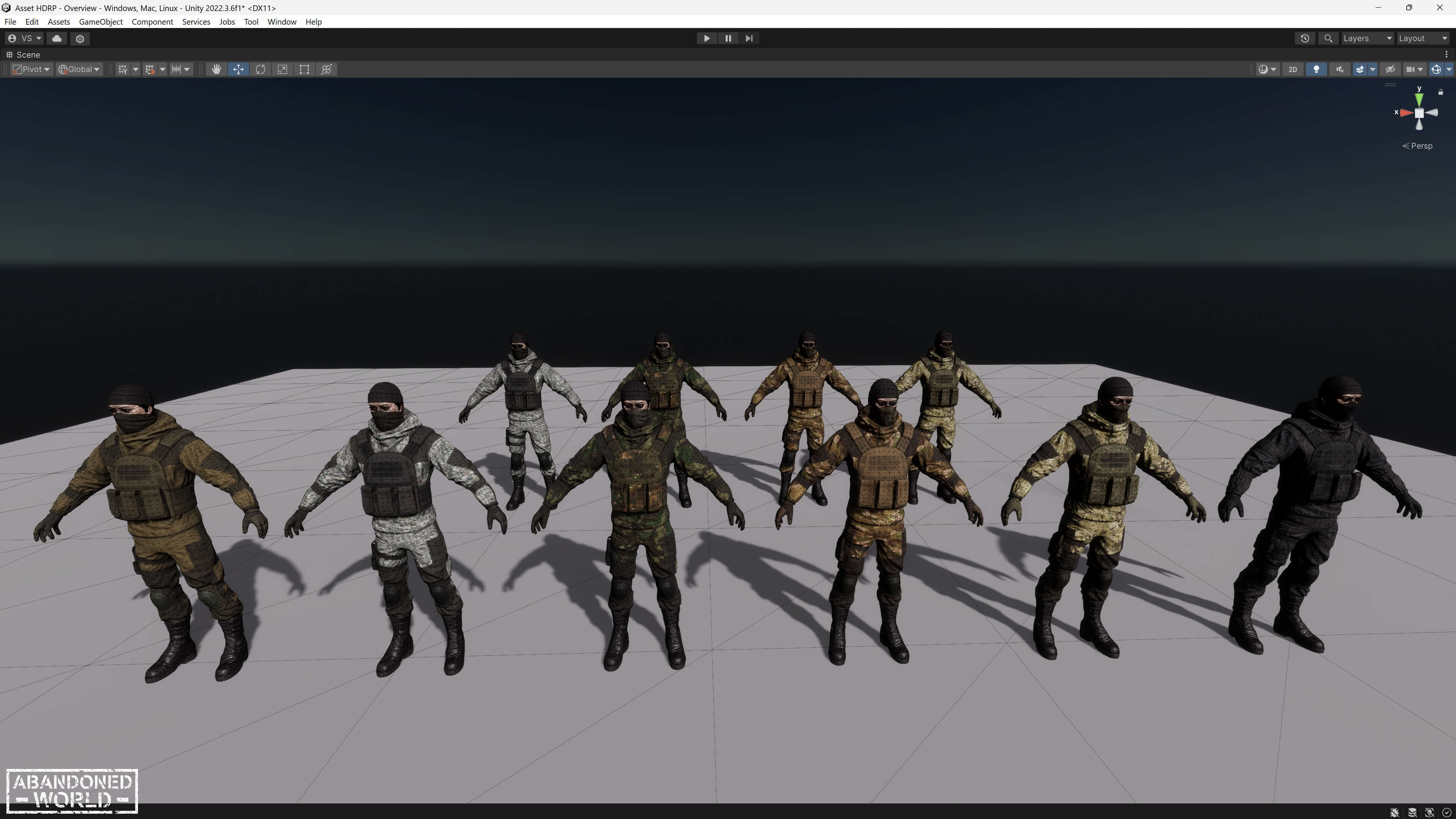 Military Mercenary Bandit - 3D Model by Abandoned World