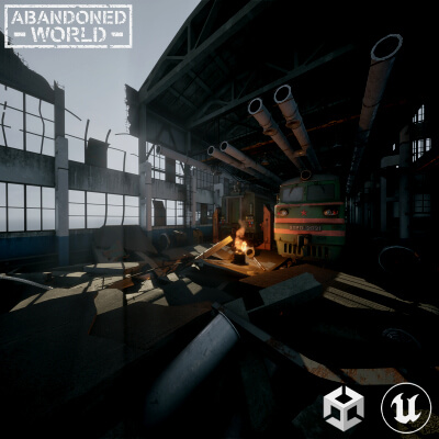 Modular Abandoned Depot for UE & Unity by Abandoned World