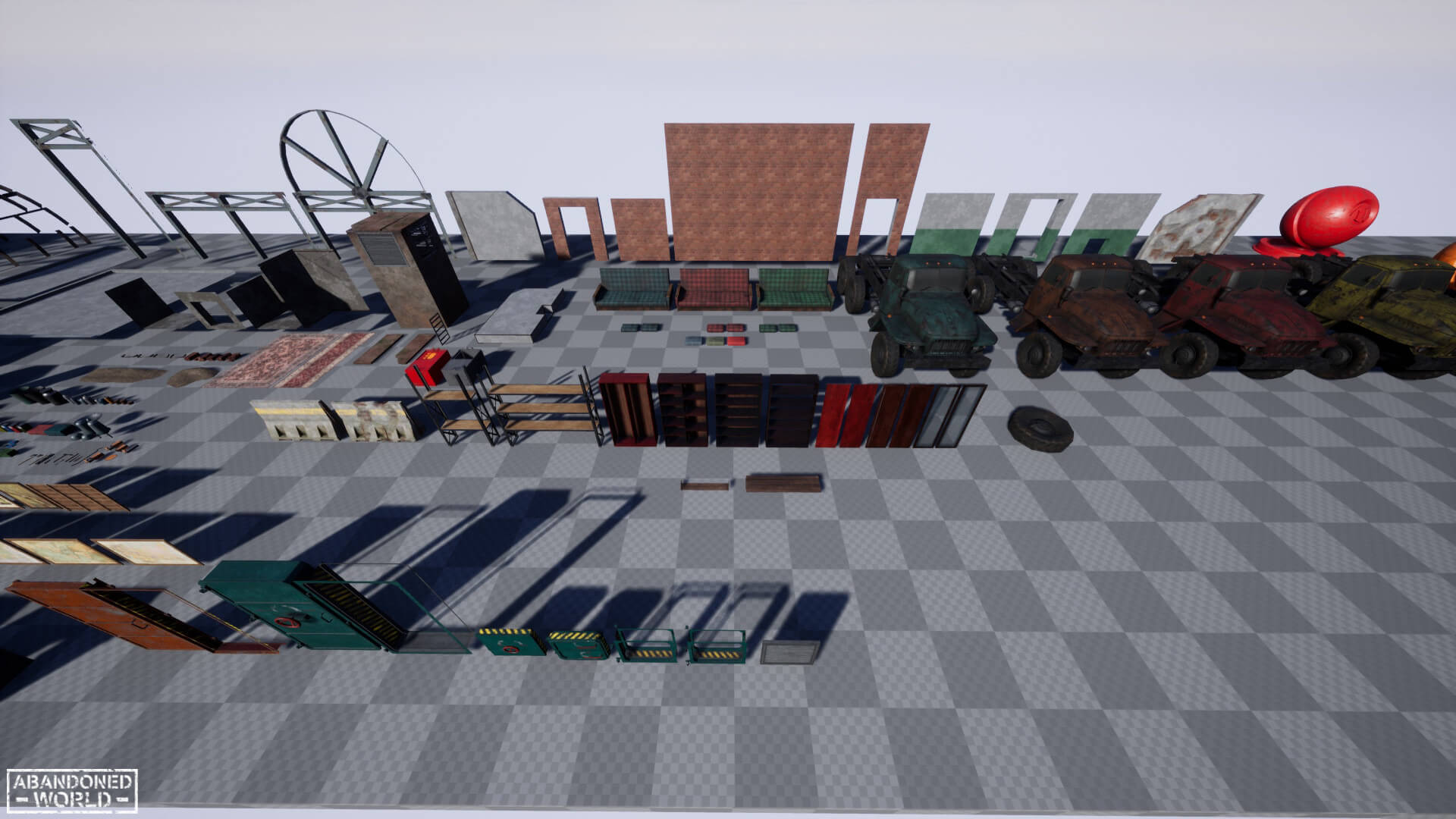 Modular Mini Bunker for UE - 3D Model by Abandoned World