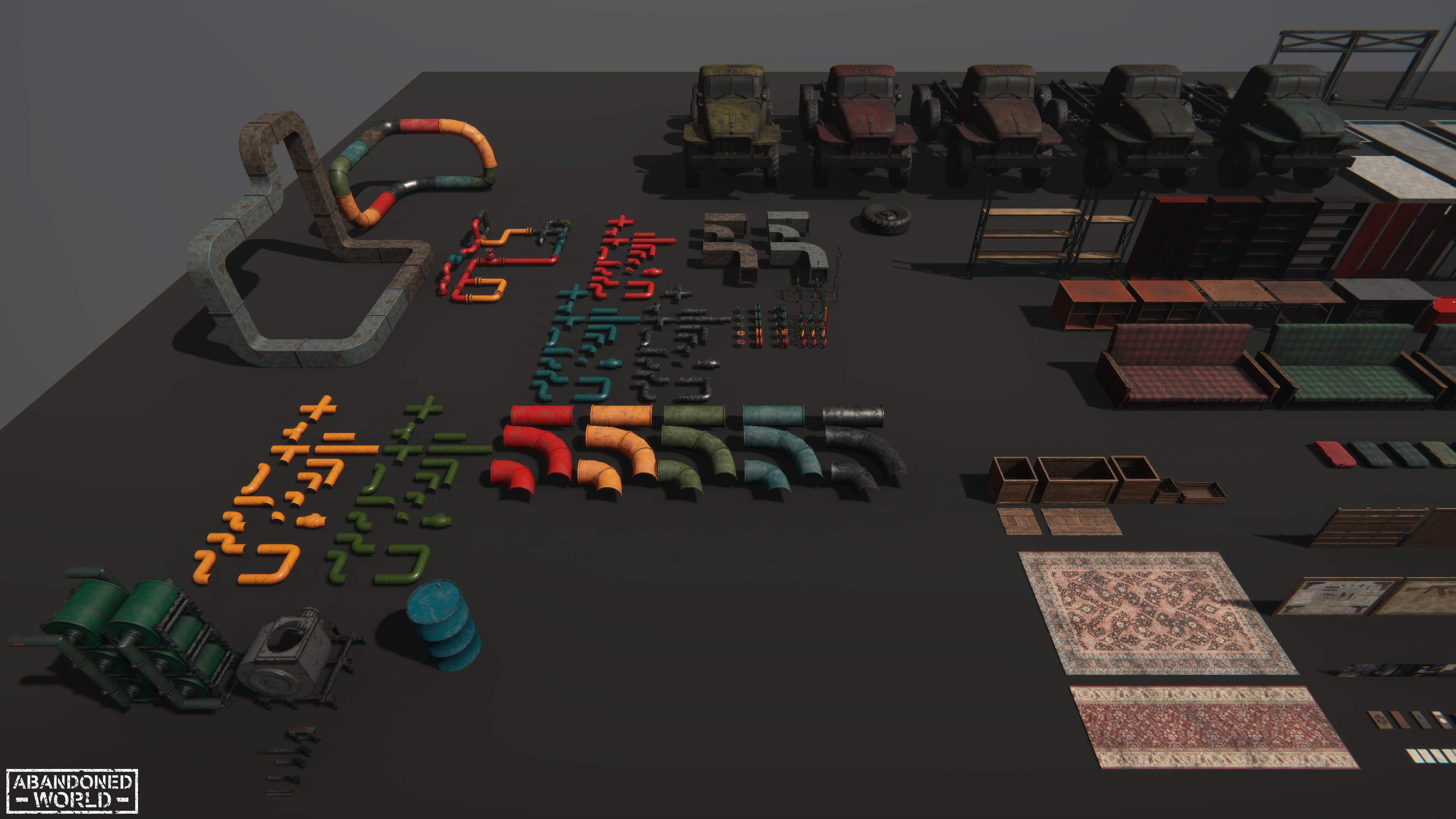 Modular Mini Bunker For Unity - 3D Model by Abandoned World