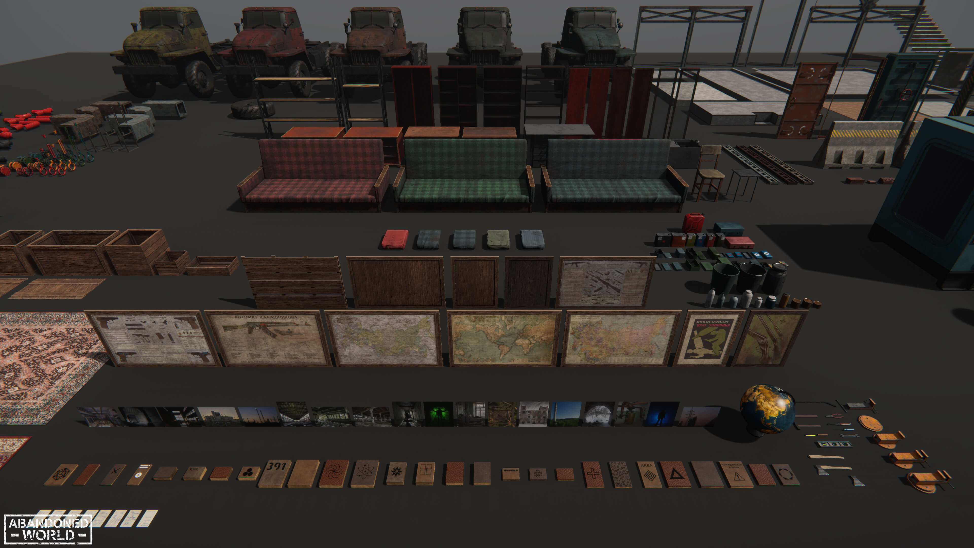 Modular Mini Bunker For Unity - 3D Model by Abandoned World