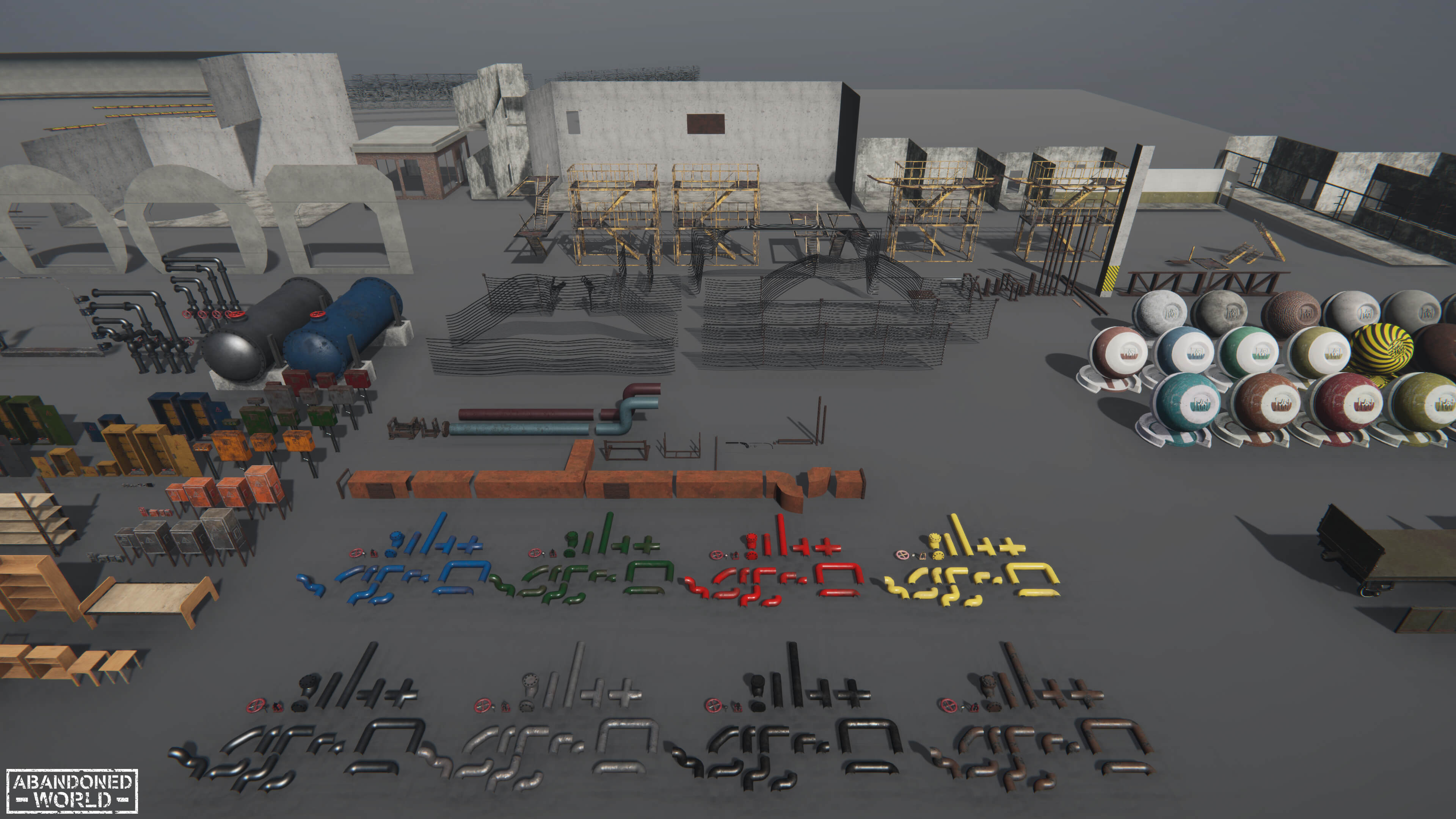 Modular Subway Tunnels for Unity - 3D Model by Abandoned World