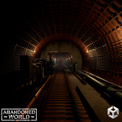 Modular Subway Tunnels for Unity - 3D Model by Abandoned World
