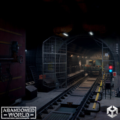 Modular Underground Tunnels for Unity - 3D Model by Abandoned World