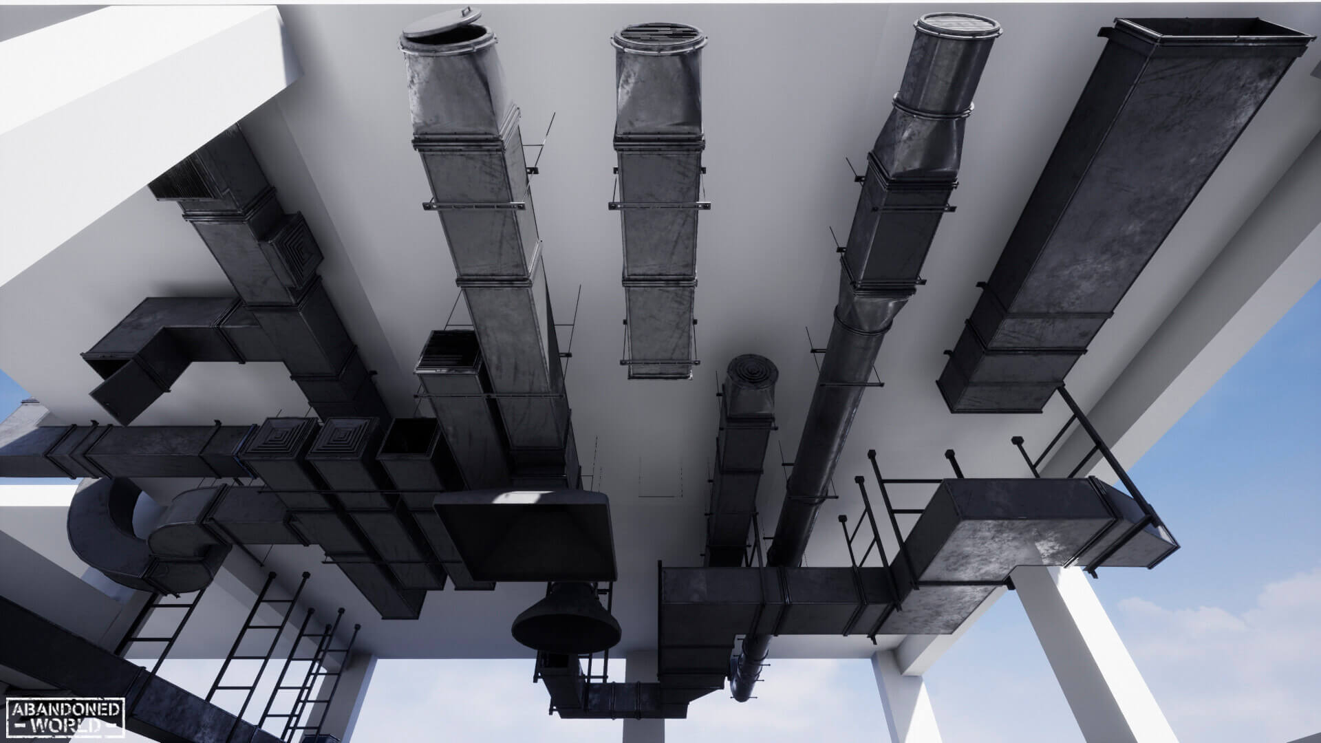 Modular Ventilation Pack for UE4 & Unity - 3D Model by Abandoned World