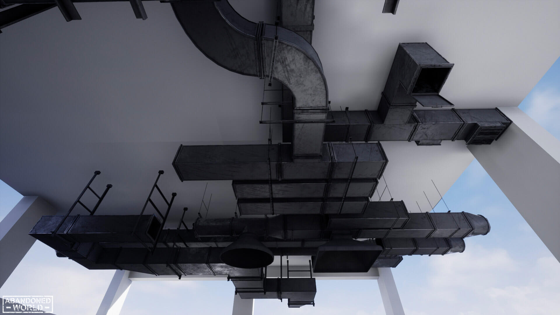 Modular Ventilation Pack for UE4 & Unity - 3D Model by Abandoned World