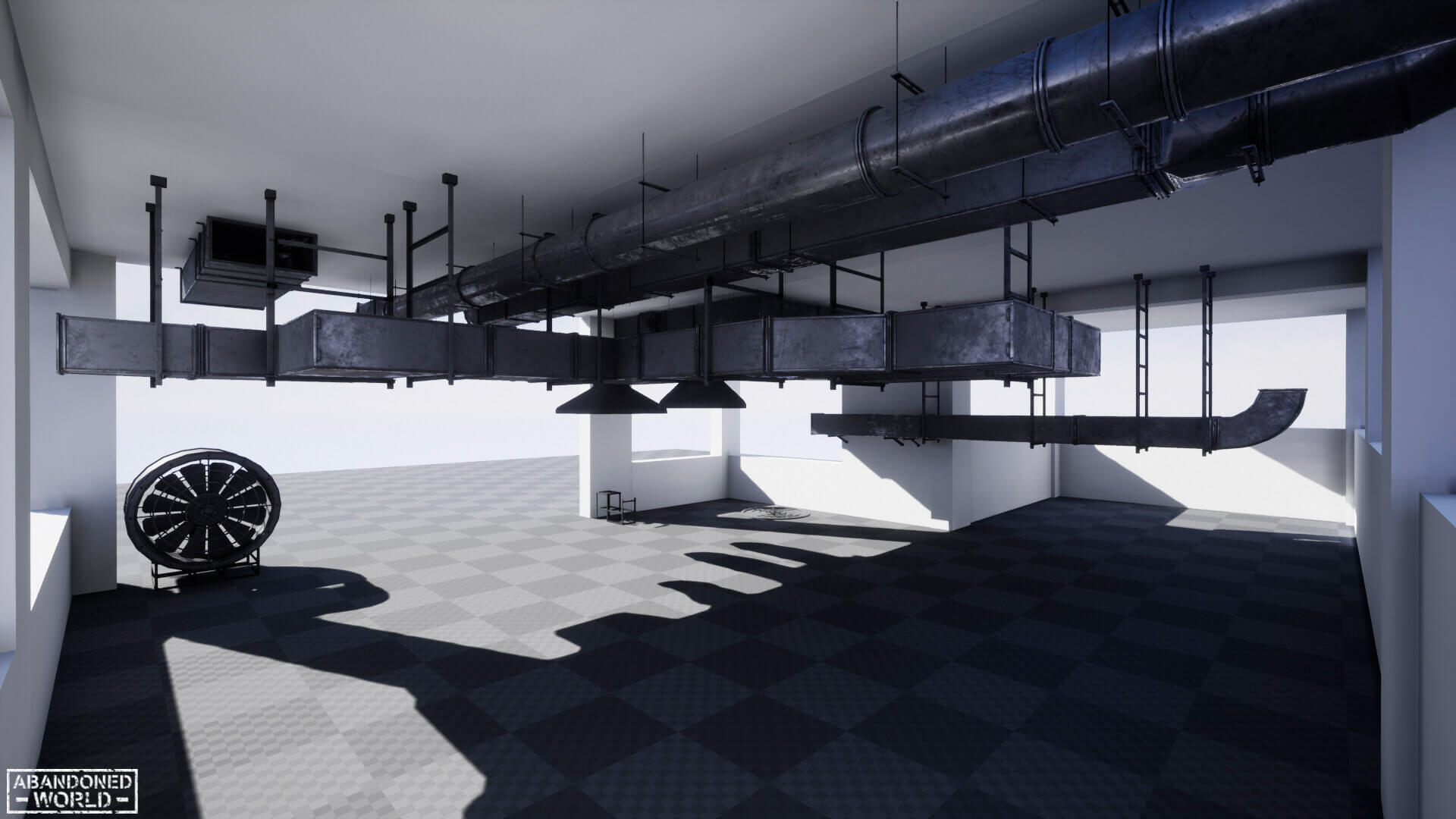 Modular Ventilation Pack for UE4 & Unity - 3D Model by Abandoned World