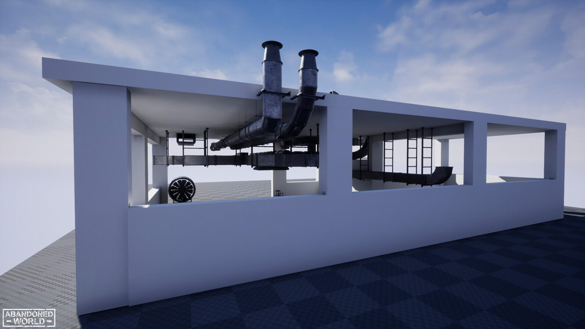 Modular Ventilation Pack for UE4 & Unity - 3D Model by Abandoned World