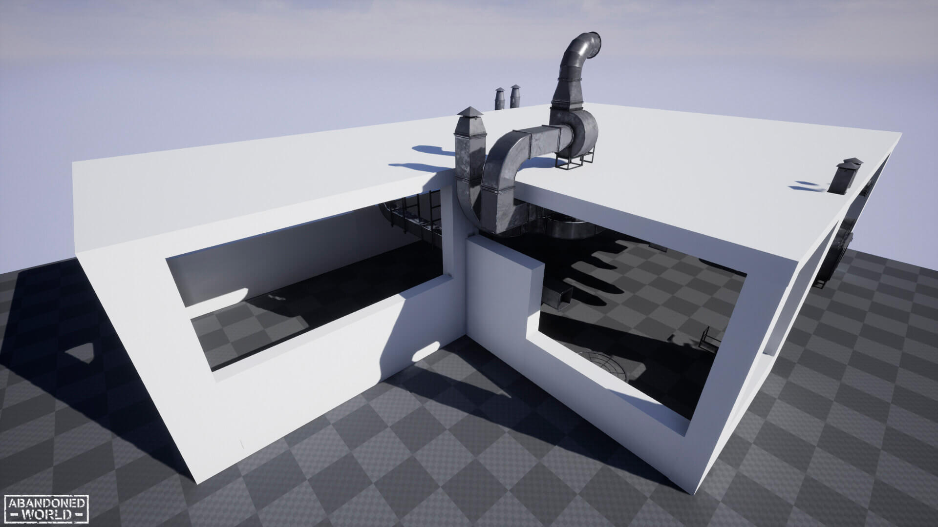 Modular Ventilation Pack for UE4 & Unity - 3D Model by Abandoned World