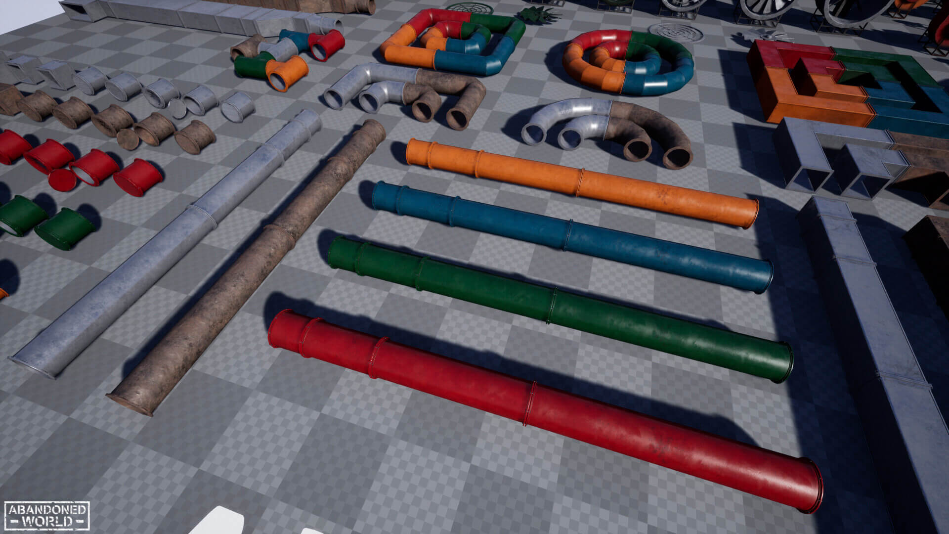 Modular Ventilation Pack for UE4 & Unity - 3D Model by Abandoned World