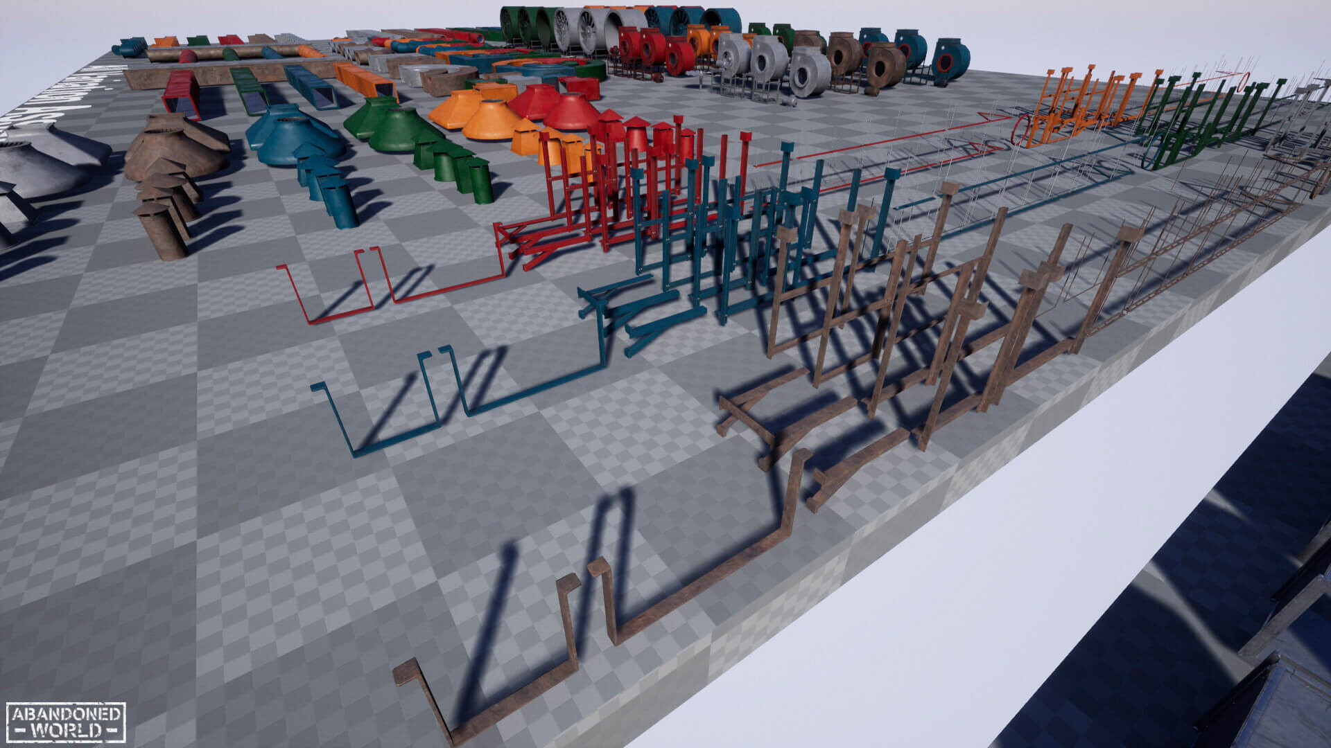 Modular Ventilation Pack for UE4 & Unity - 3D Model by Abandoned World