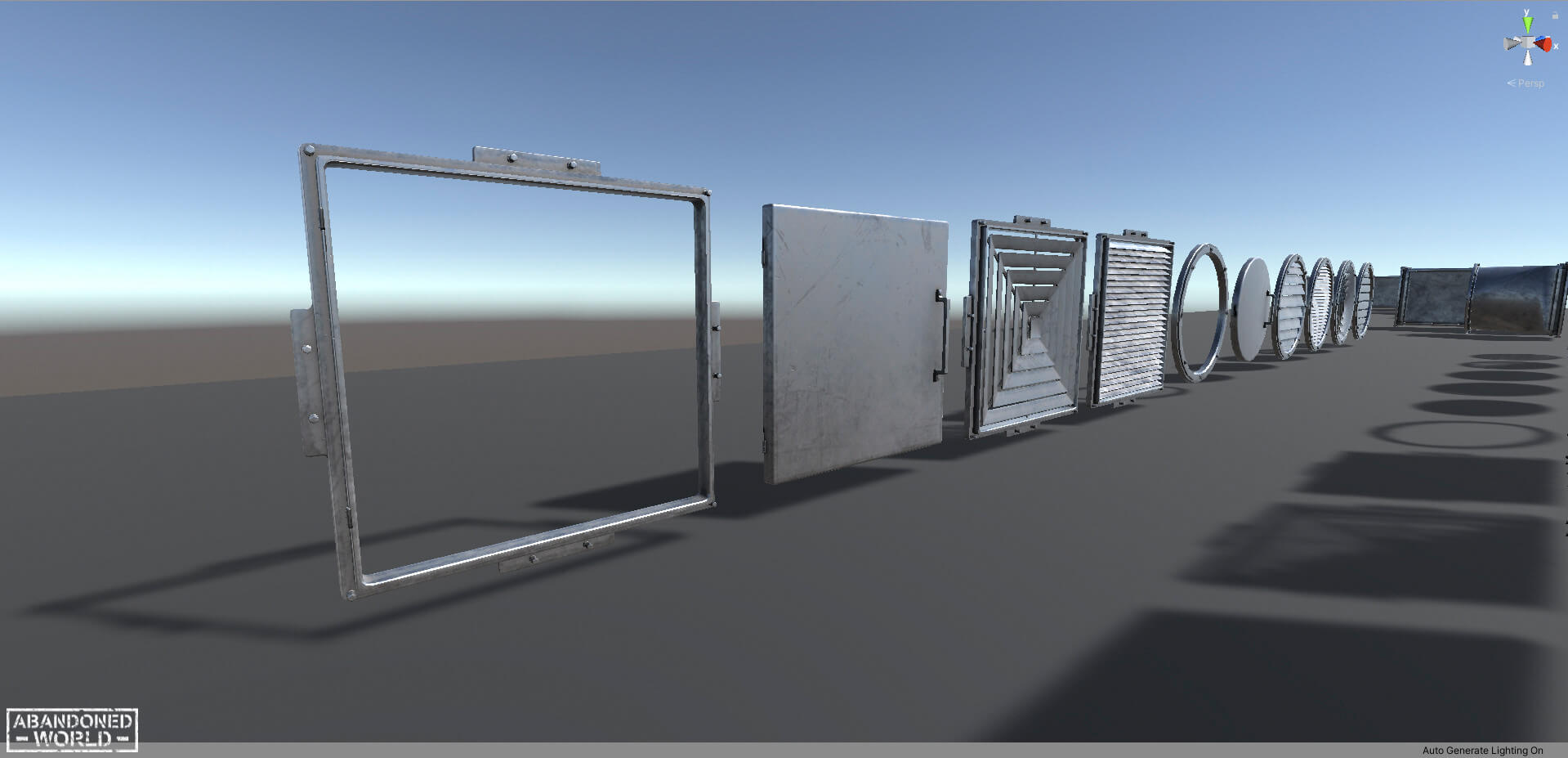 Modular Ventilation Pack for UE4 & Unity - 3D Model by Abandoned World