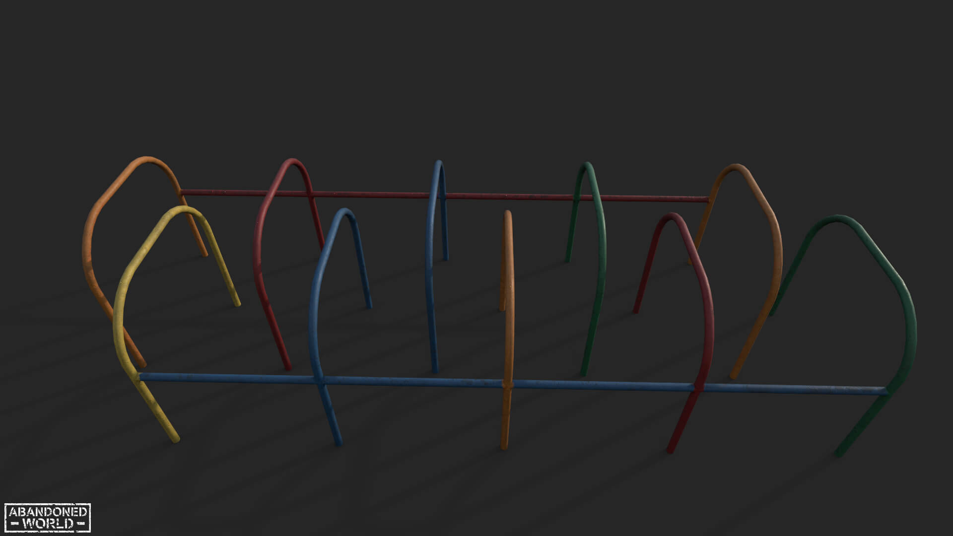 Old Playground Props Set Vol.3 - 3D Model by Abandoned World