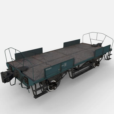 Old Railroad Platform - 3D Model by Abandoned World