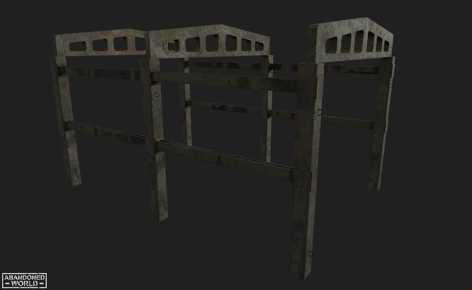 Old Small Buildings for UE4 & Unity - 3D Model by Abandoned World