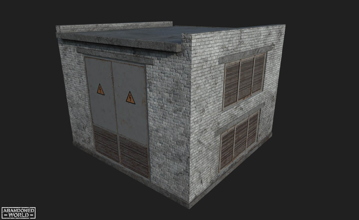 Old Small Buildings for UE4 & Unity - 3D Model by Abandoned World