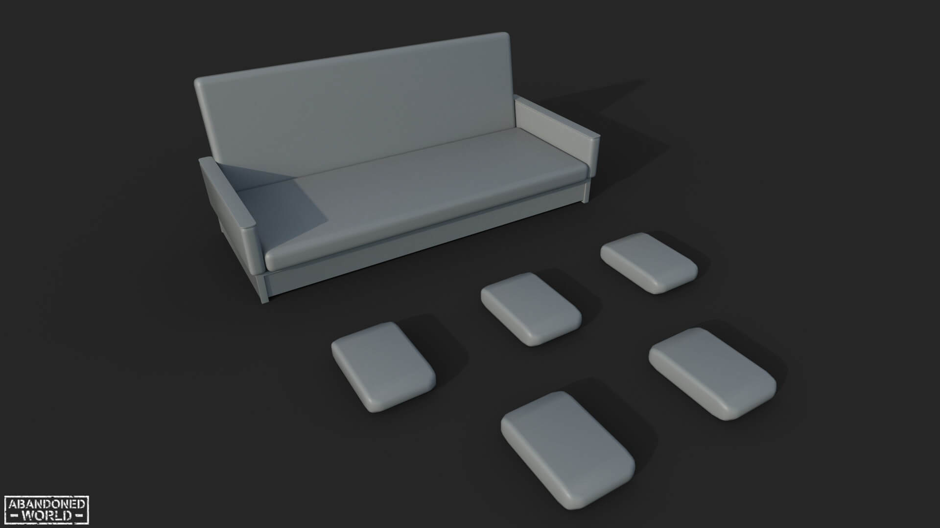 Old Sofa - 3D Model by Abandoned World