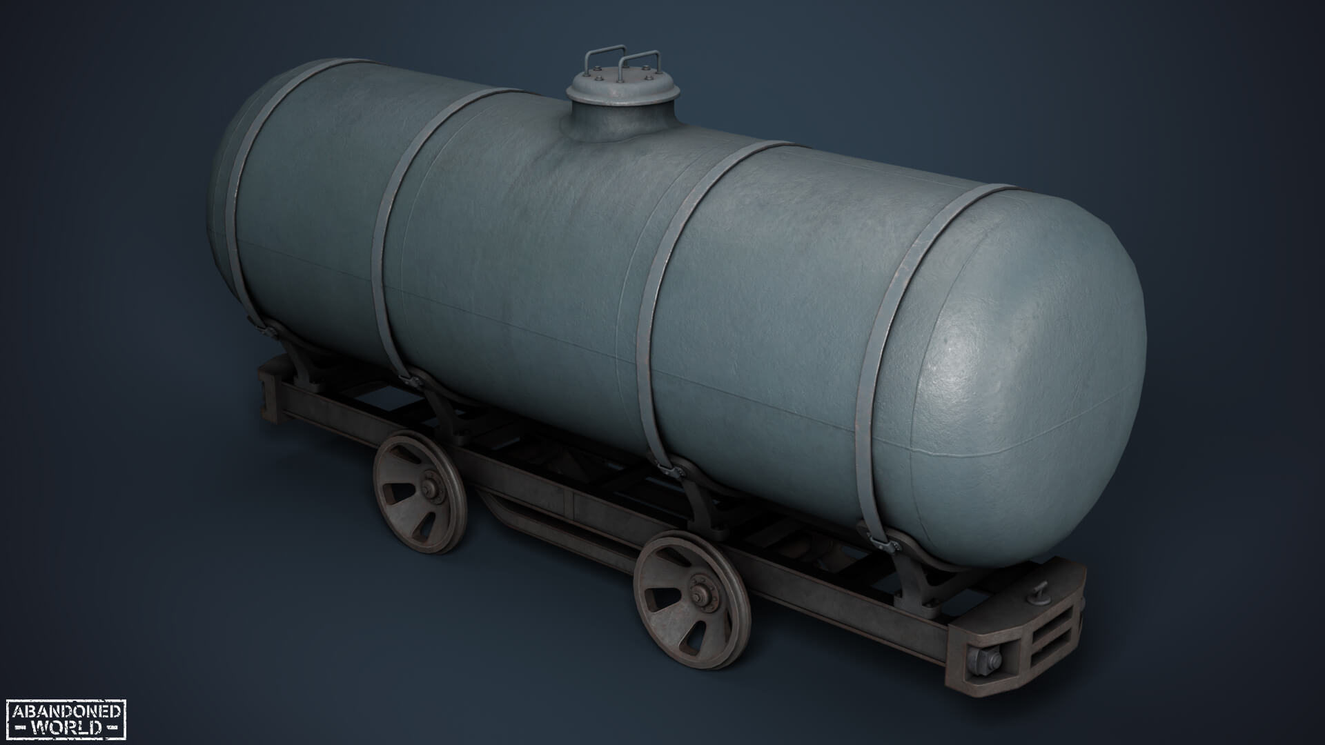 Railroad Platform & Cistern - 3D Model by Abandoned World