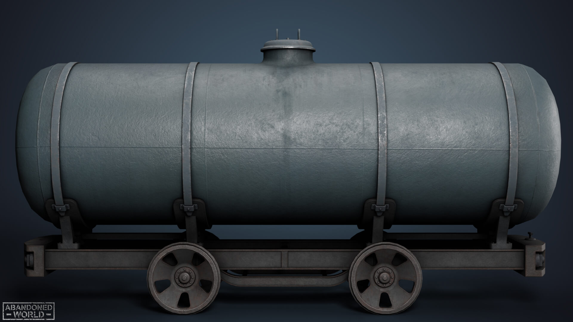 Railroad Platform & Cistern - 3D Model by Abandoned World