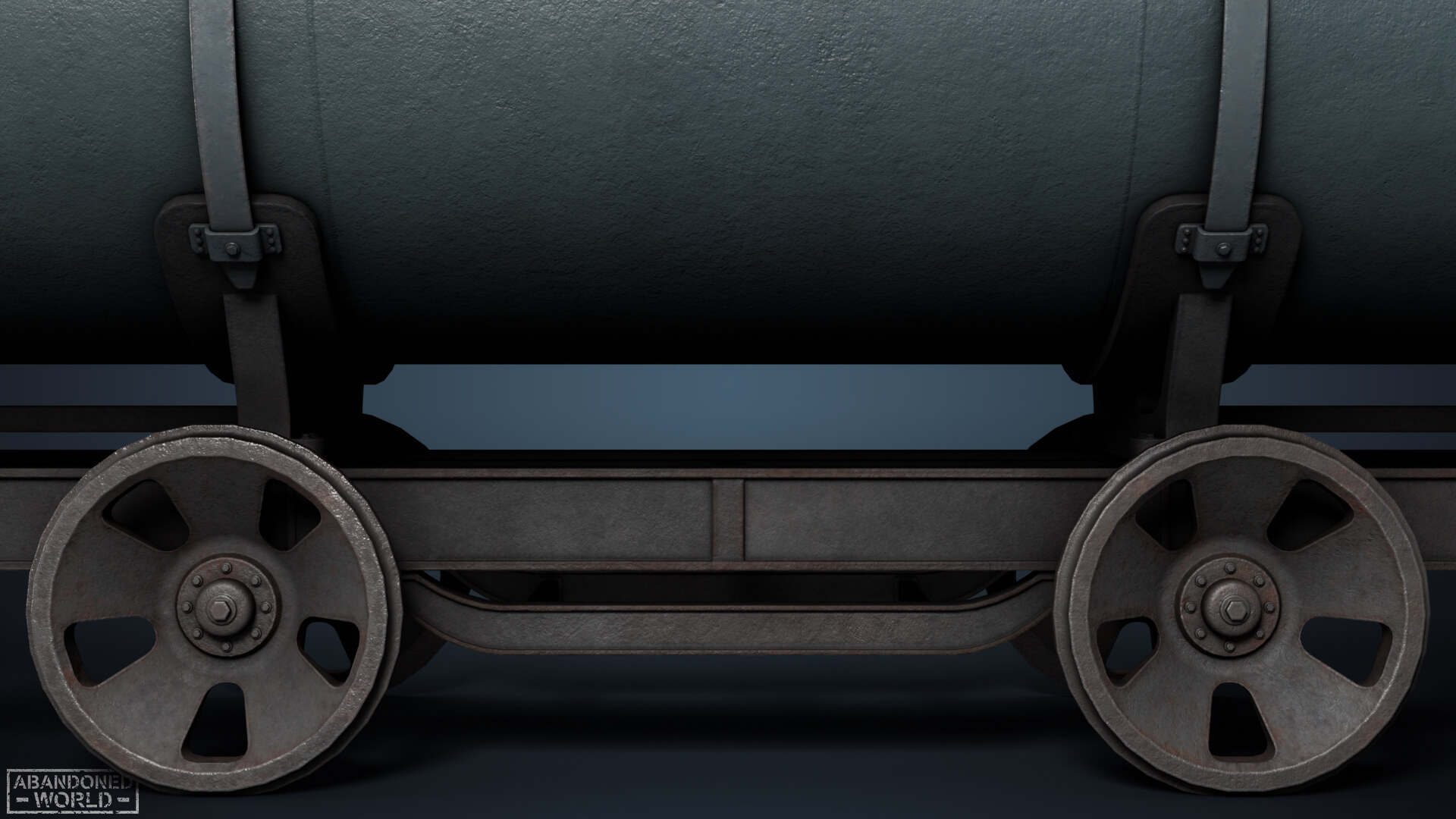 Railroad Platform & Cistern - 3D Model by Abandoned World