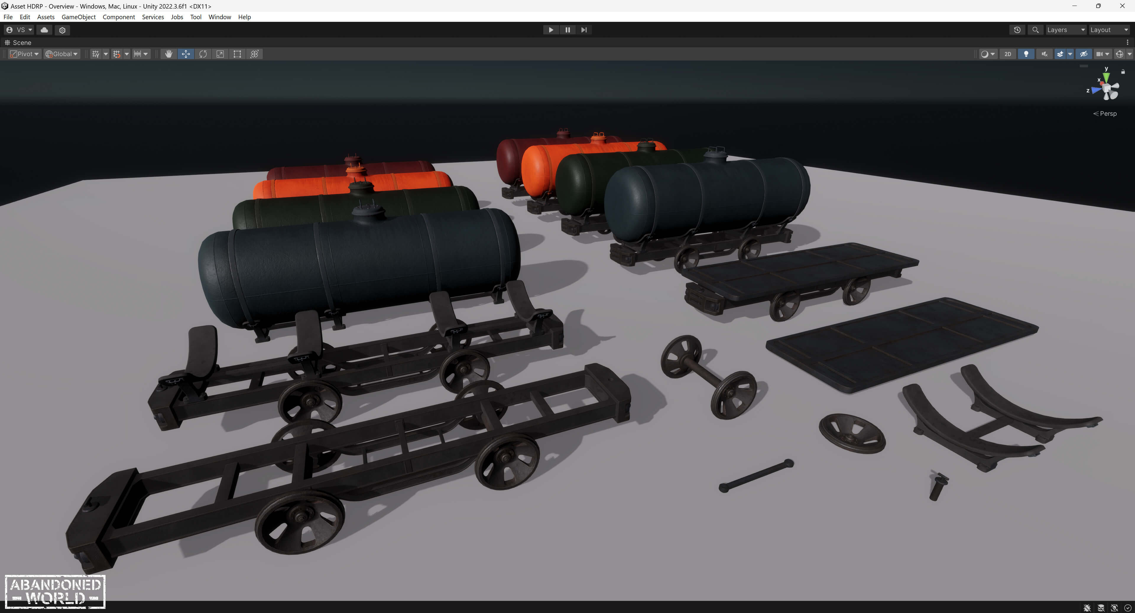 Railroad Platform & Cistern - 3D Model by Abandoned World