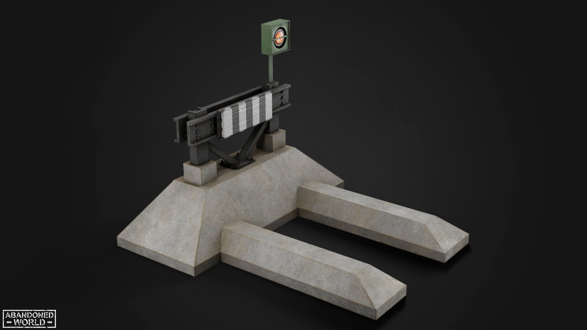 Railway Buffer Stop 3d Model By Abandoned World