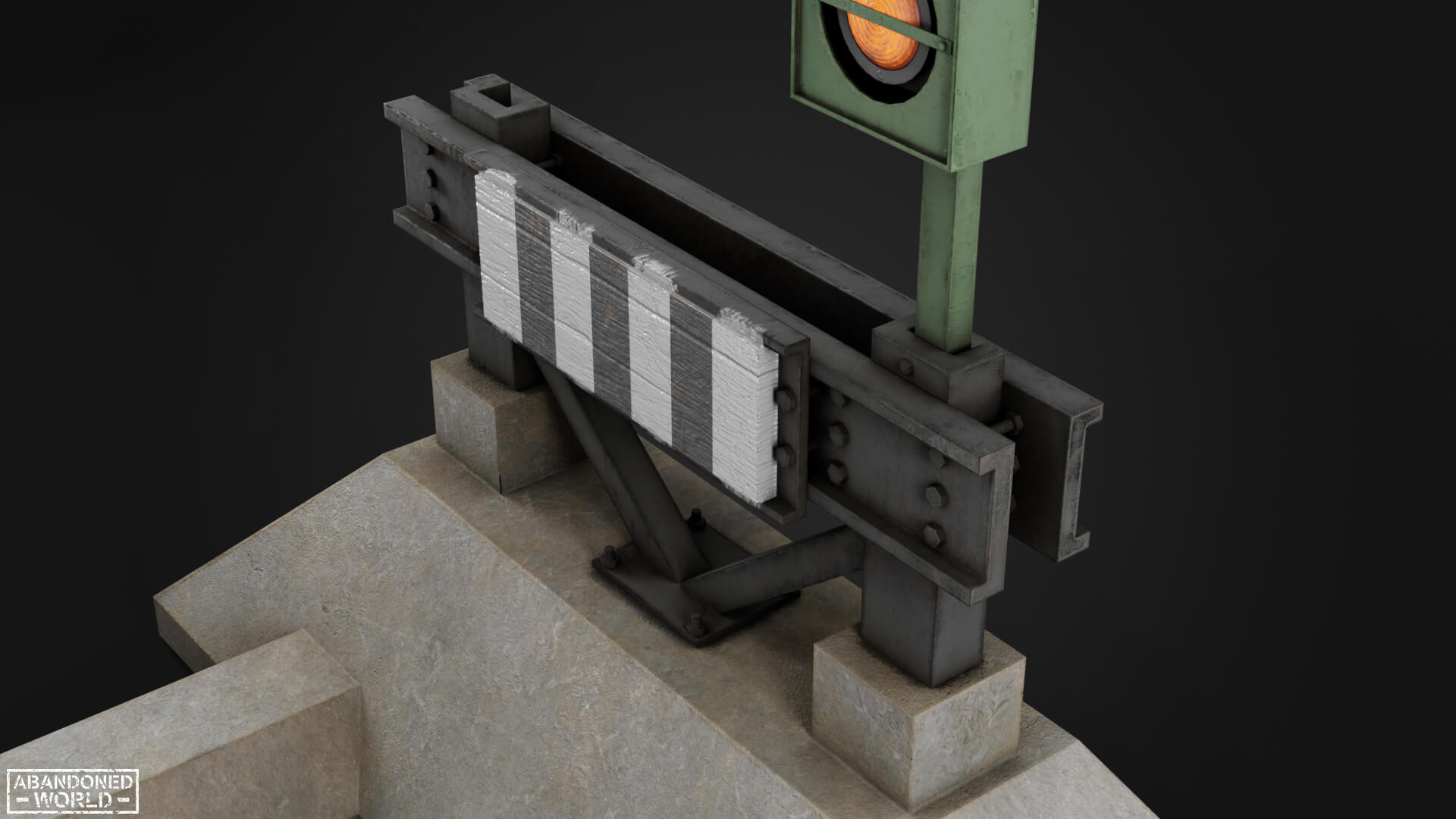 Railway Buffer Stop - 3D Model by Abandoned World
