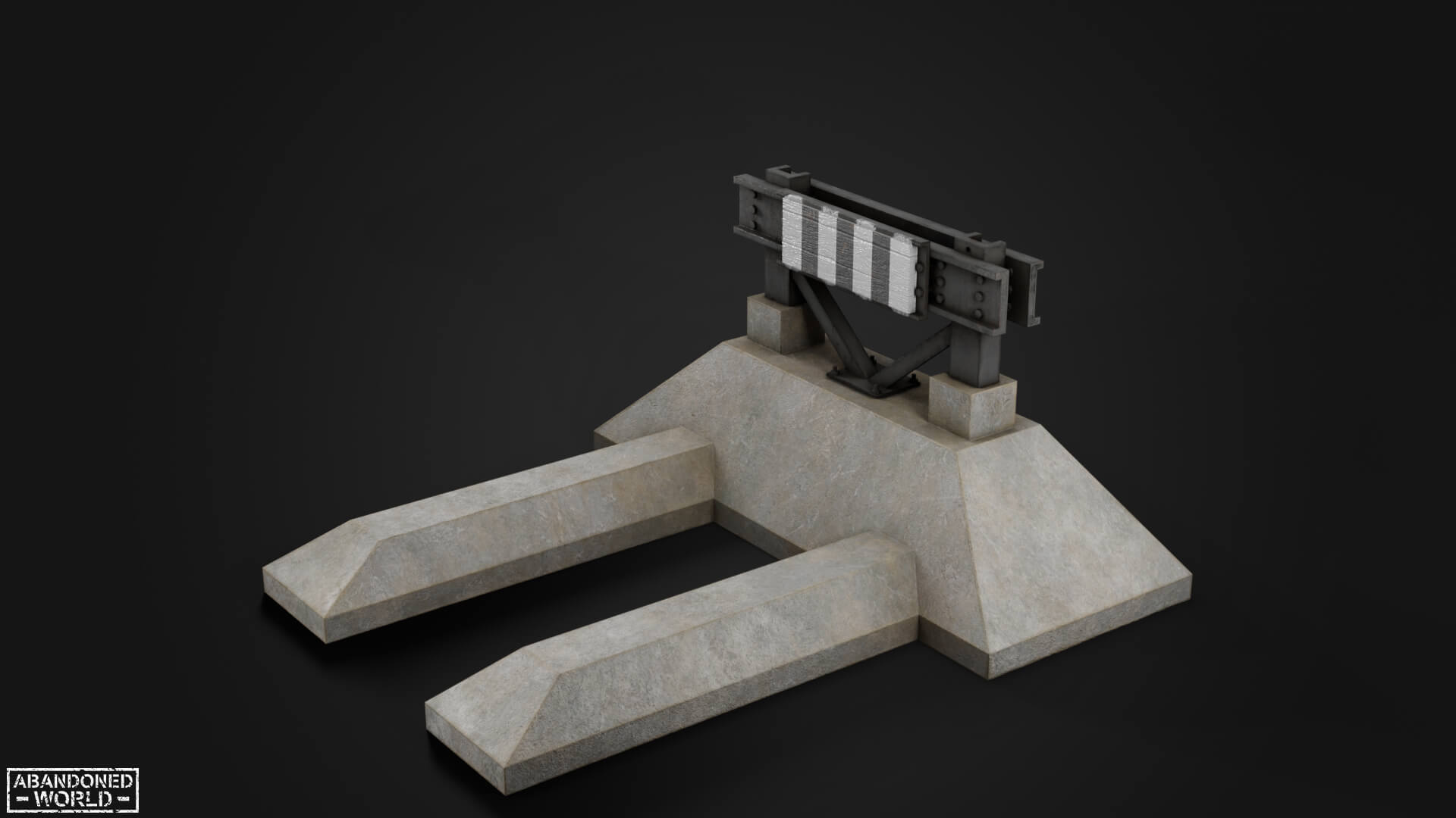 Railway Buffer Stop 3d Model By Abandoned World