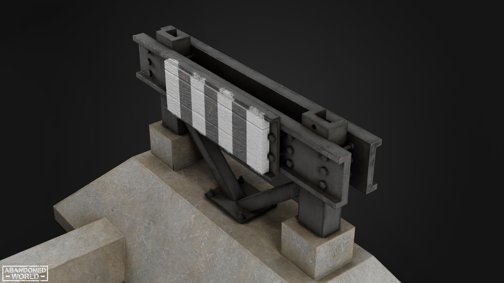 Railway Buffer Stop 3d Model By Abandoned World