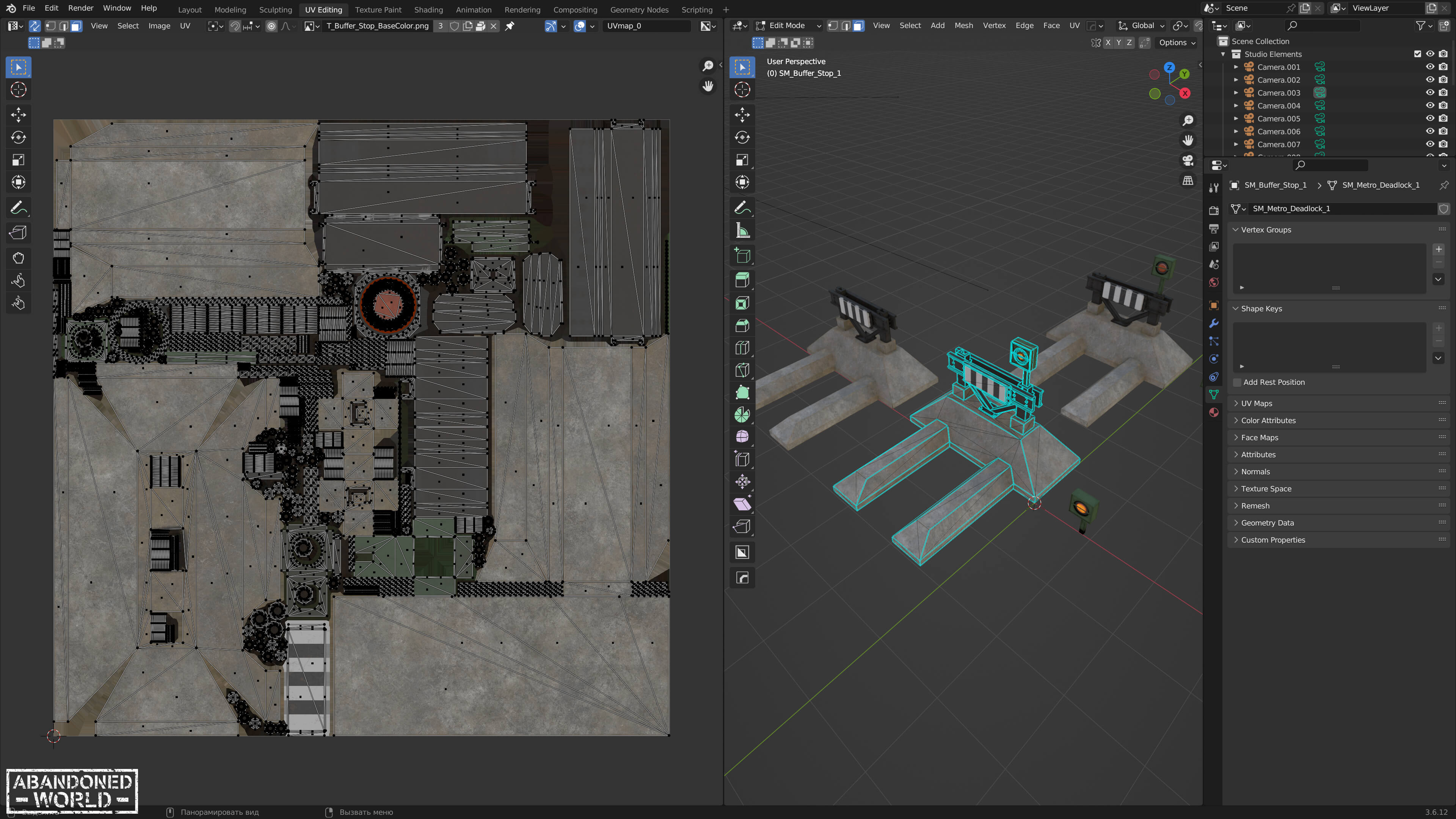 Railway Buffer Stop - 3D Model by Abandoned World
