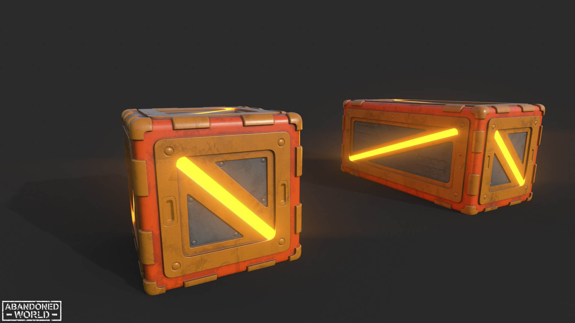 Sci-Fi Boxes 3D Model by Abandoned World