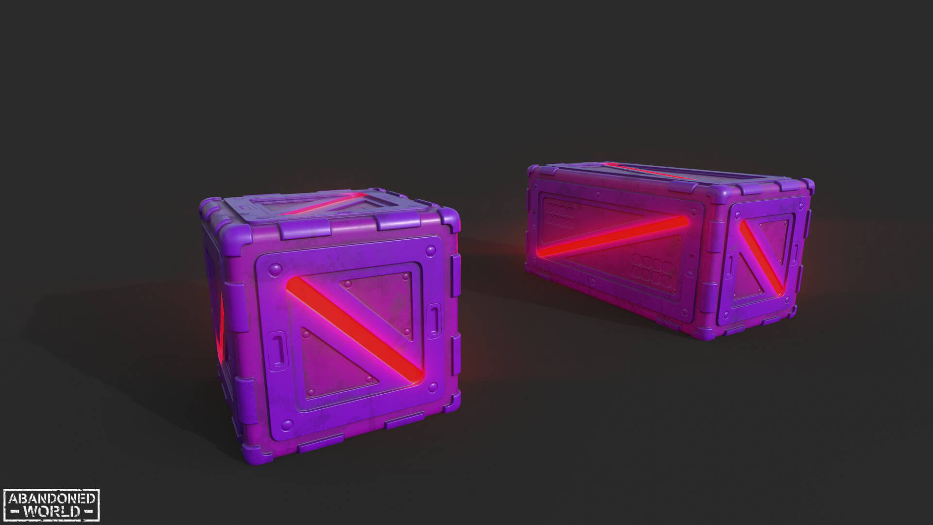 Sci-Fi Boxes 3D Model by Abandoned World