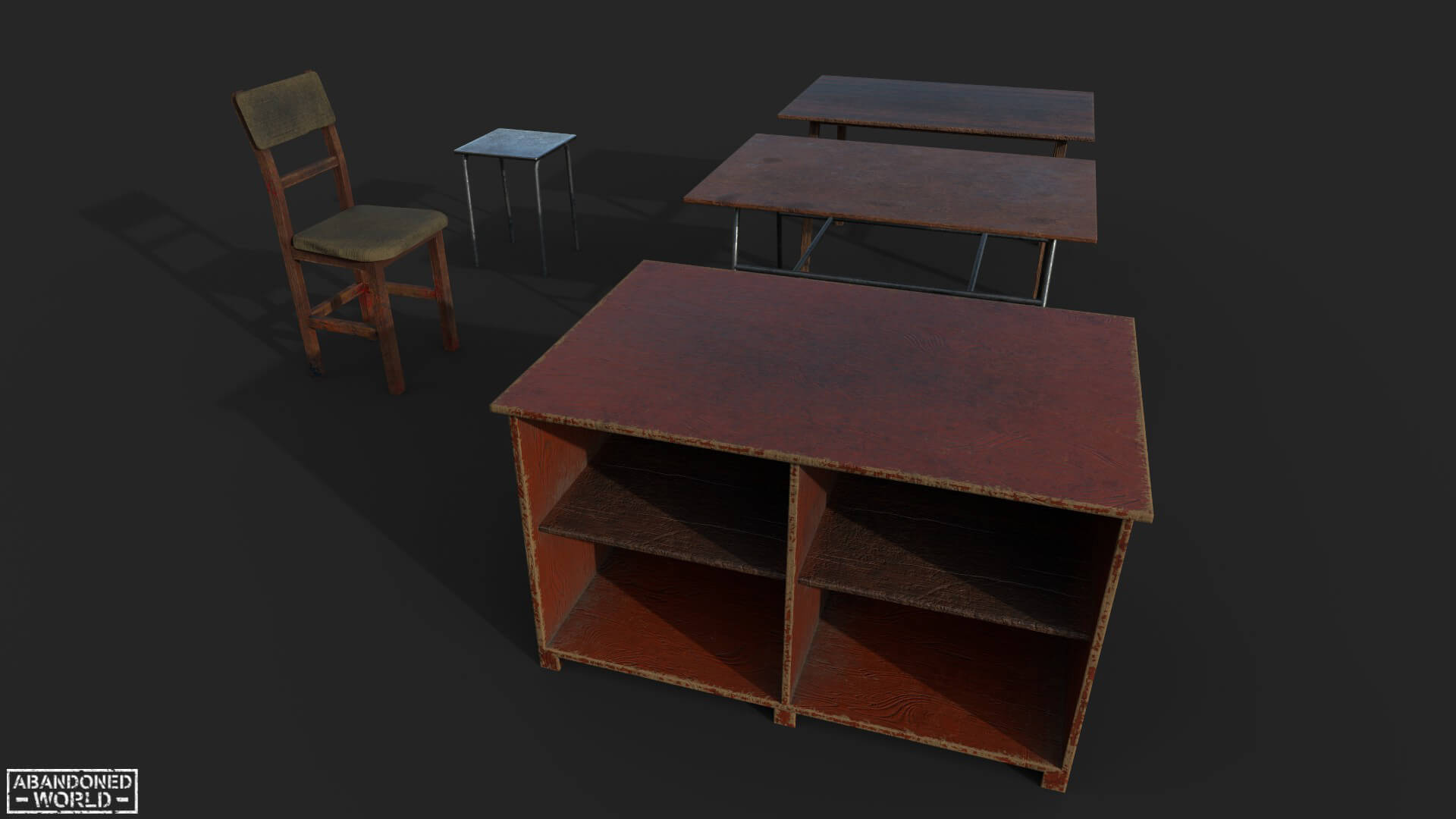 Set of Old Soviet Furniture - 3D Model by Abandoned World