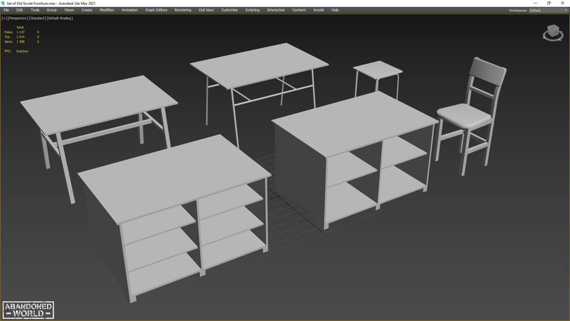 Set of Old Soviet Furniture - 3D Model by Abandoned World