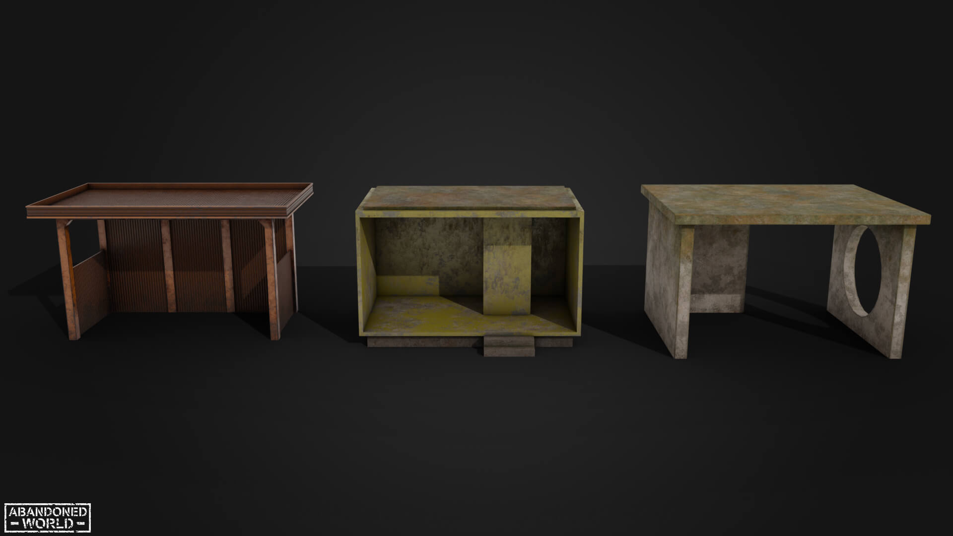 Soviet Bus Stops - 3D Model by Abandoned World