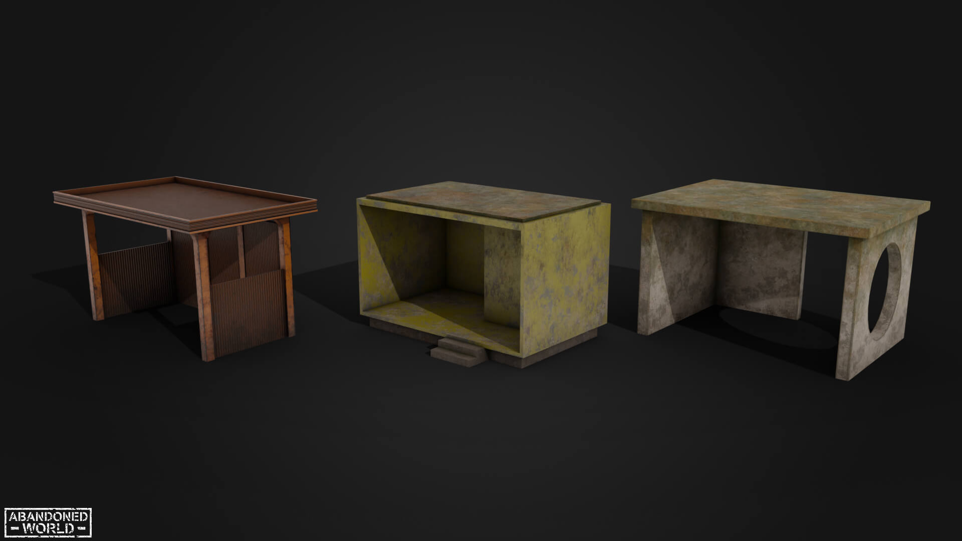 Soviet Bus Stops - 3D Model by Abandoned World