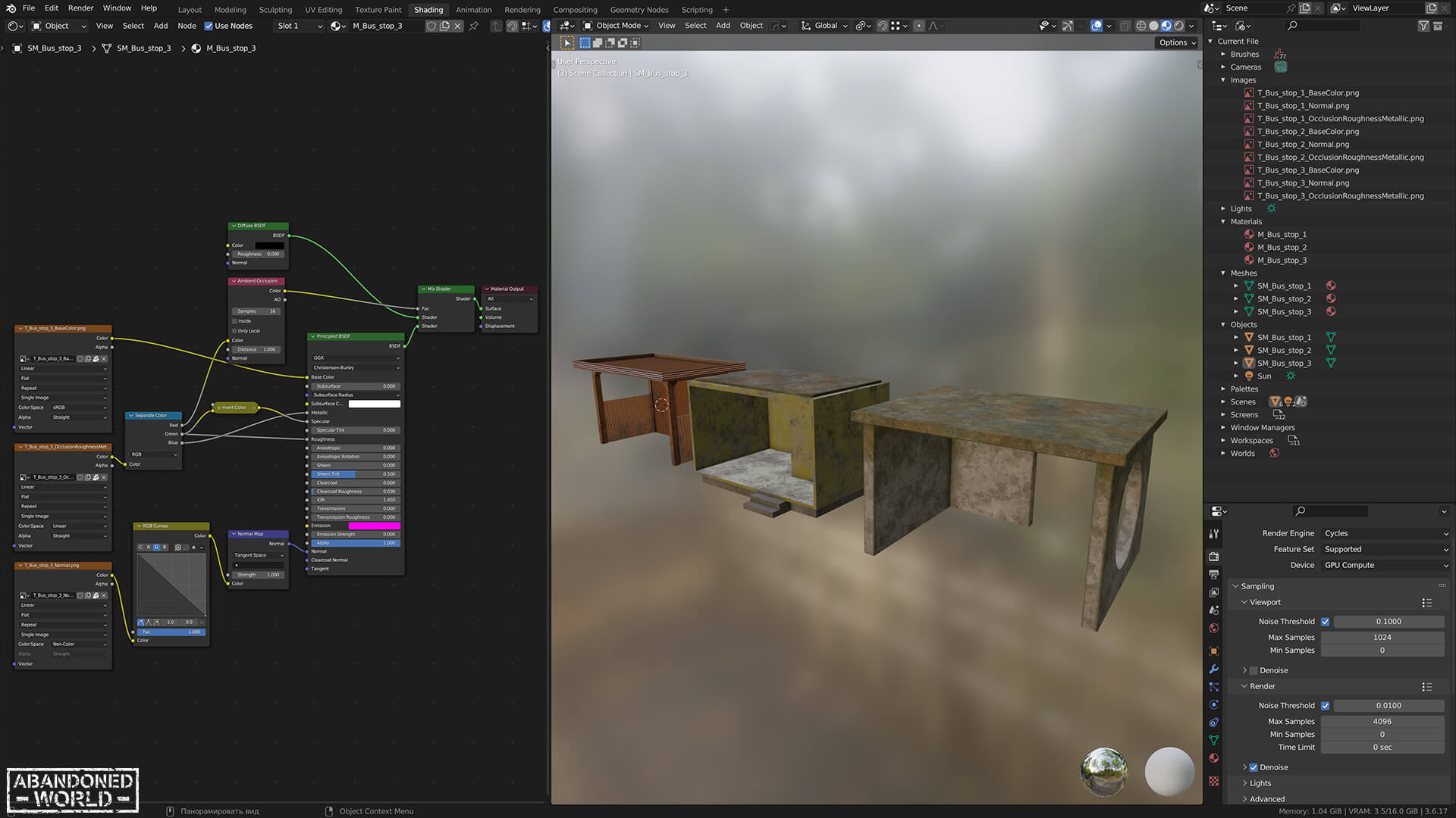 Soviet Bus Stops - 3D Model by Abandoned World