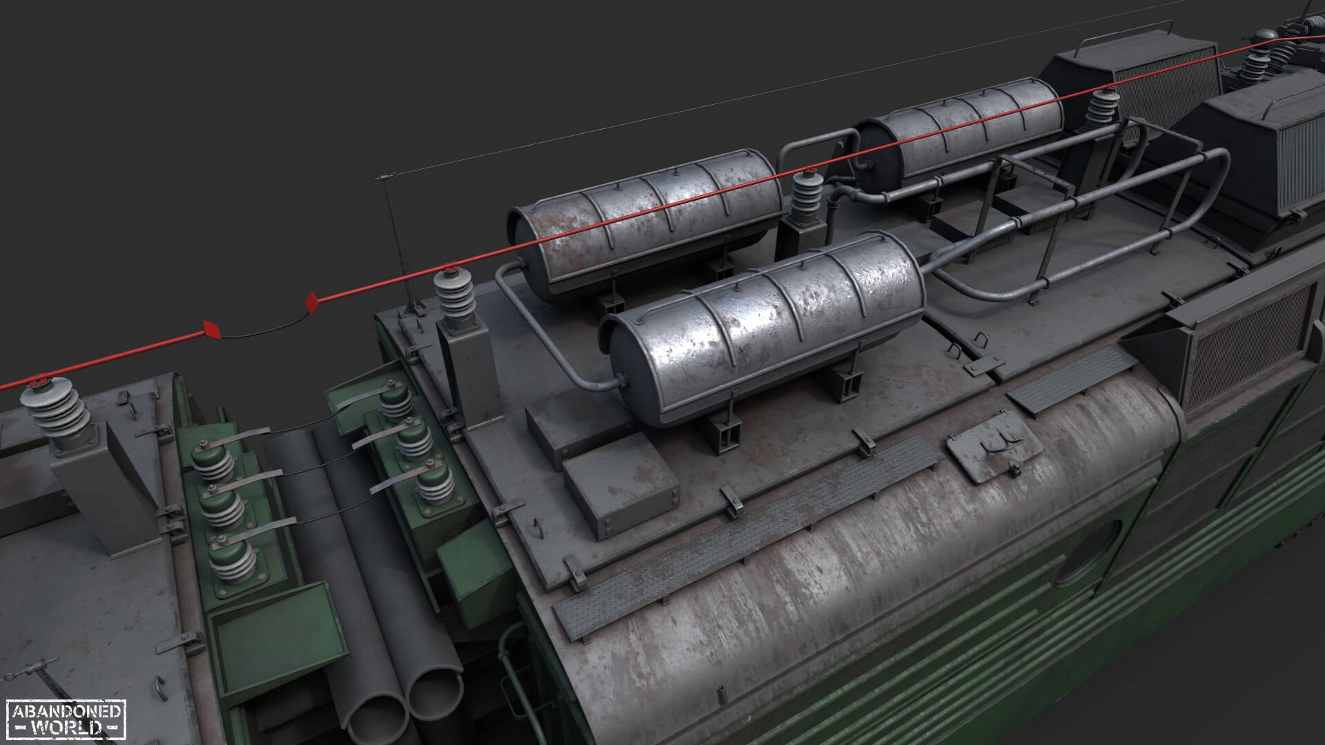 Soviet Electric Locomotive for UE - 3D Model by Abandoned World