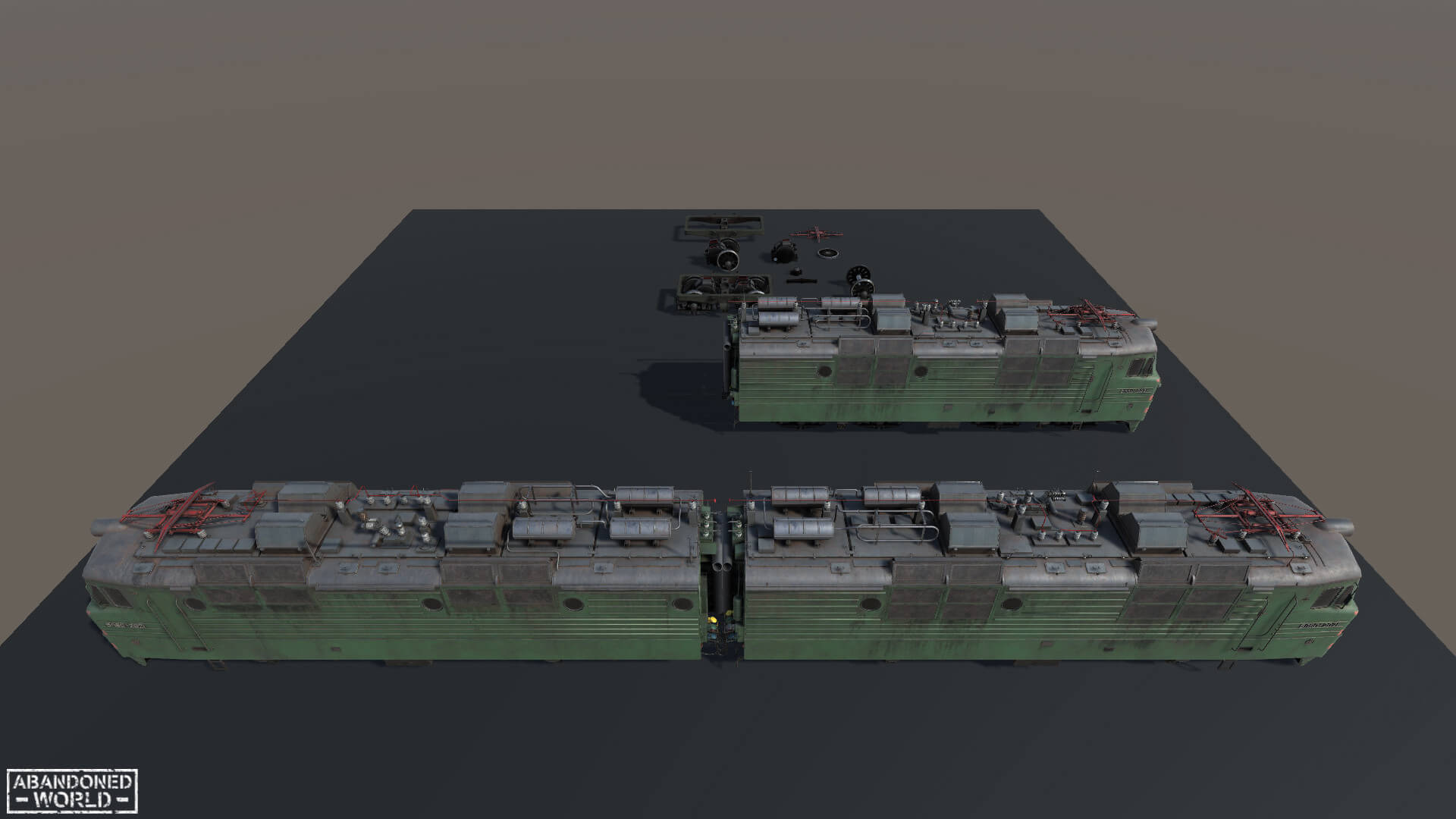 Soviet Electric Locomotive VL80T - 2021 3D Model by Abandoned World