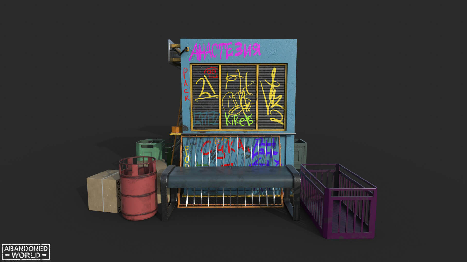 Street Props Object Set - 3D Model by Abandoned World