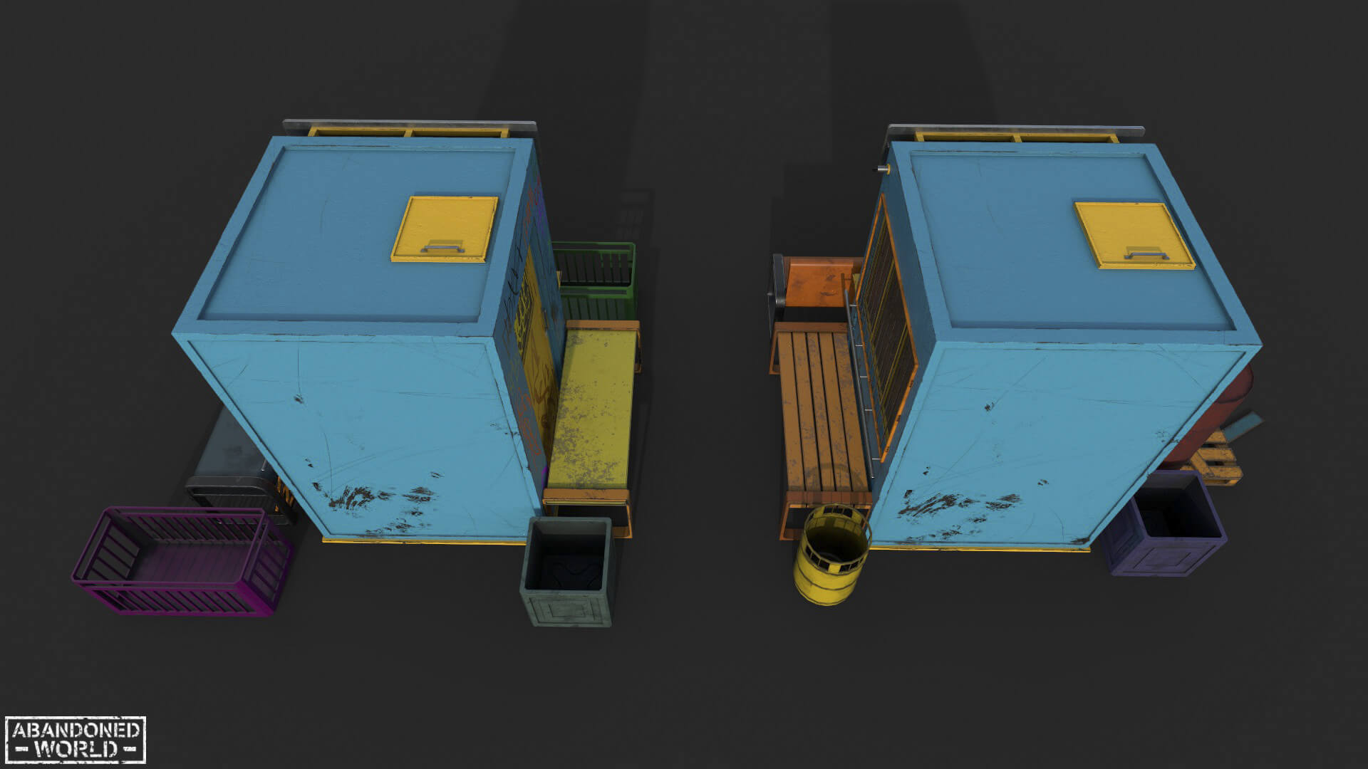 Street Props Object Set 3d Model By Abandoned World